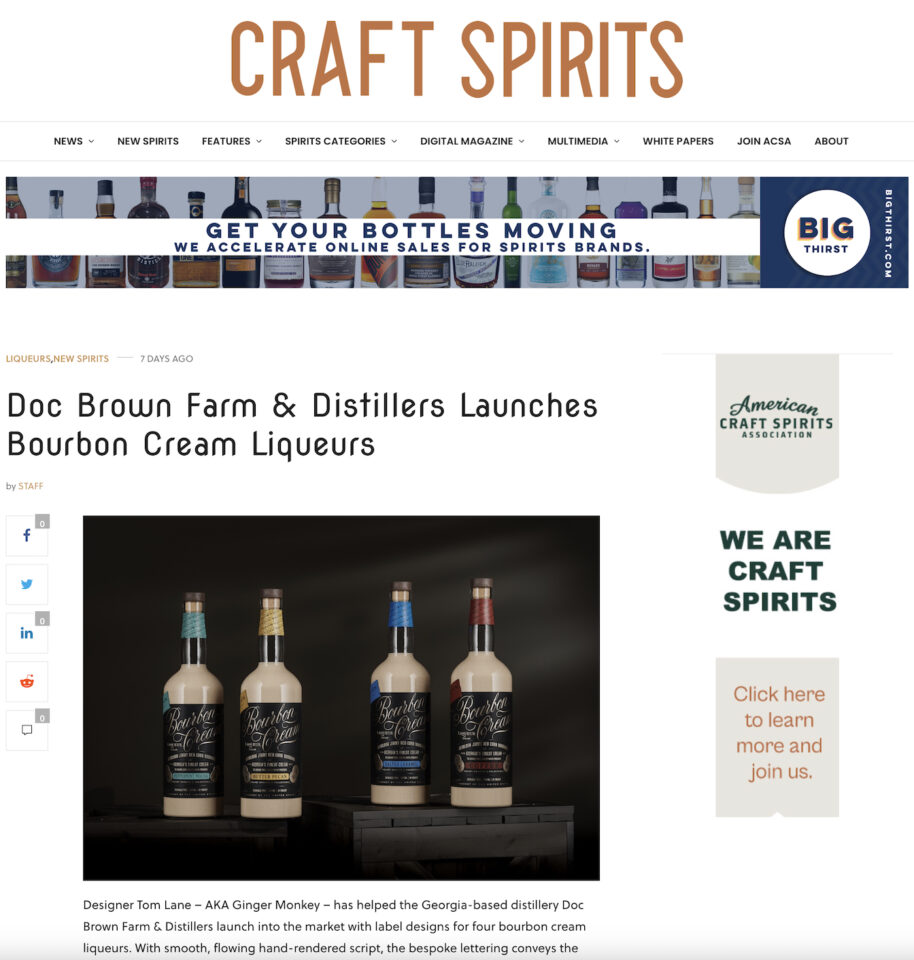 spirits industry – Doc Brown Farm & Distillers